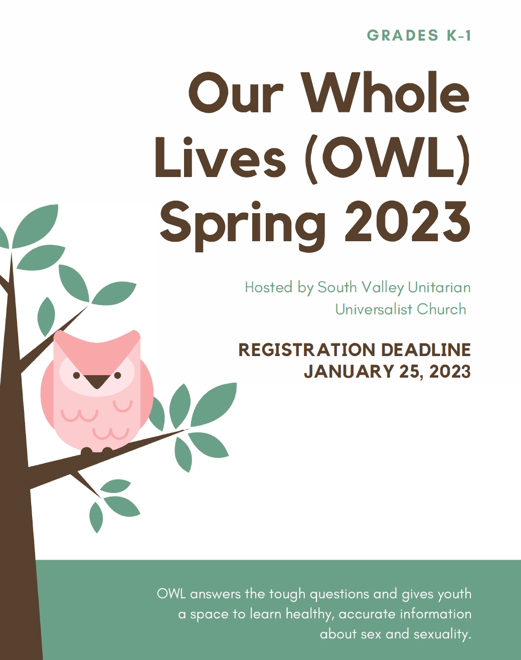 Our Whole Lives | South Valley Unitarian Universalist South Valley ...